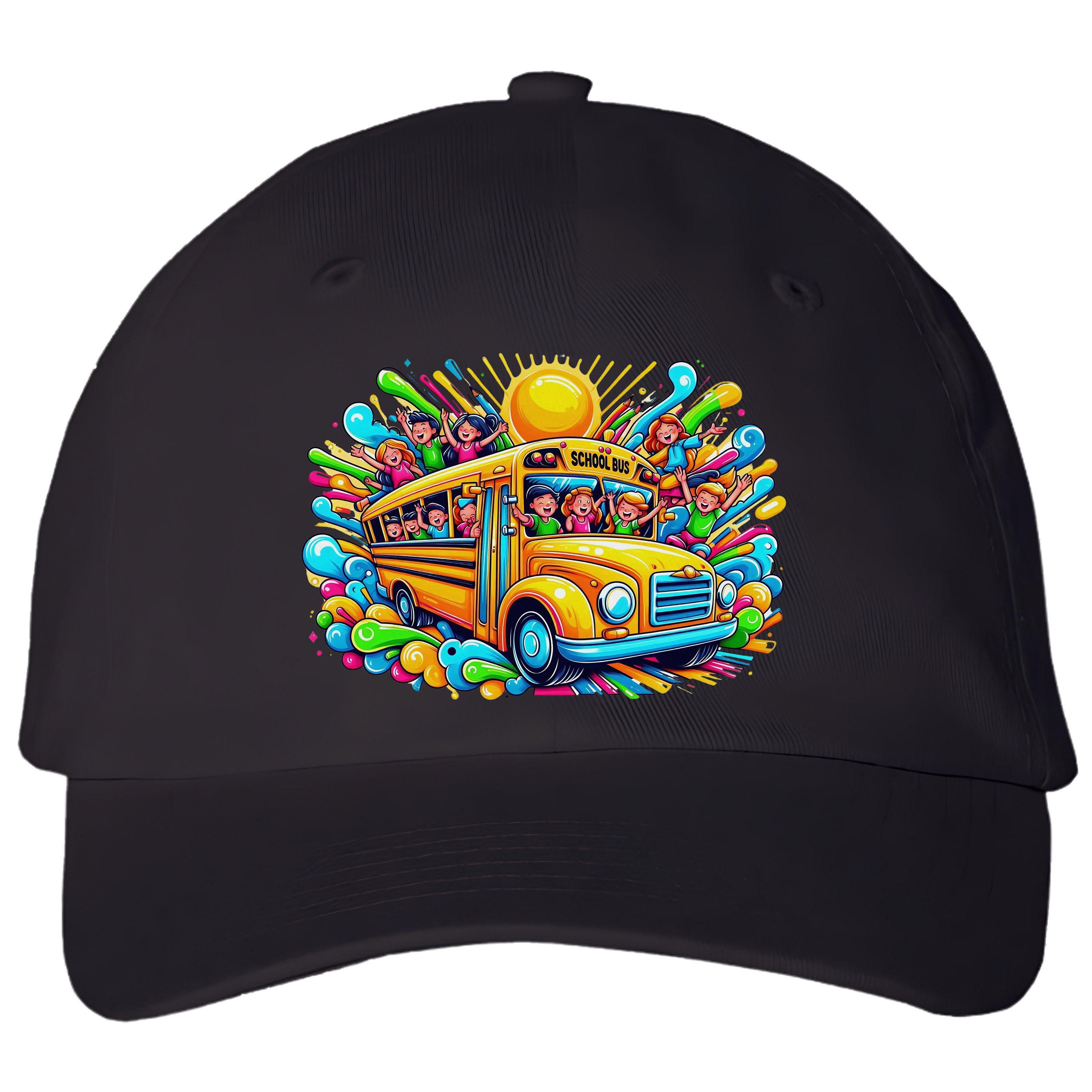 School Bus Classic Hat, Back to School Hats for Juniors, Perfect Gift ...
