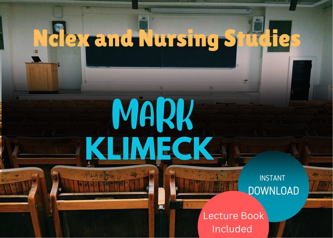 Mark Klimek NCLEX Lecture Studying Download - Etsy