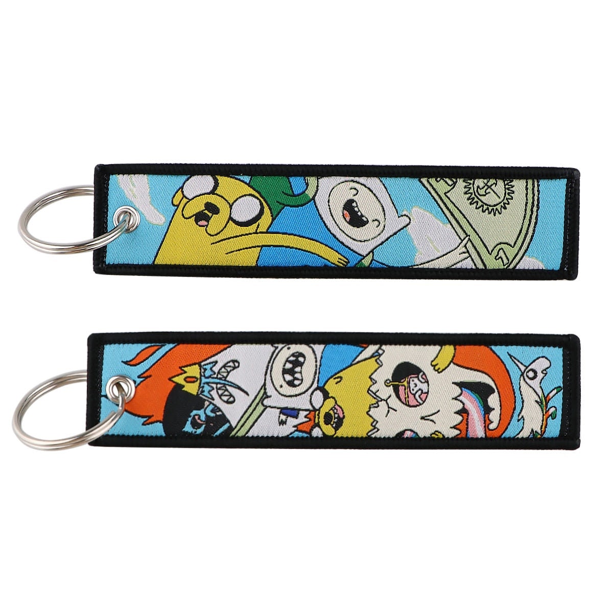Adventure Time Keychain Tag Keychain Key Tag Keyring Ring - Etsy
