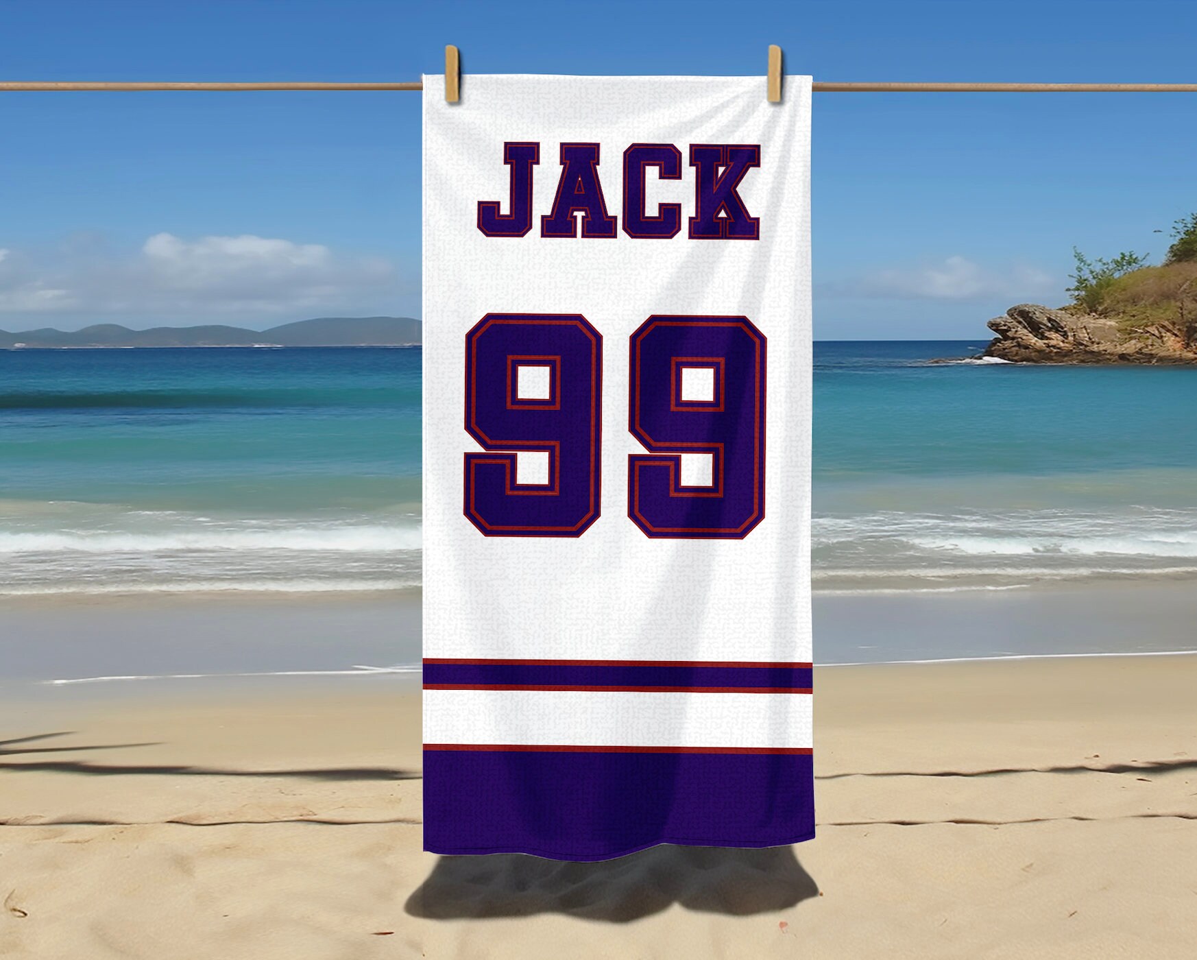 Team Sports Towel Custom Name Towel Football Player Gift Custom Soccer ...