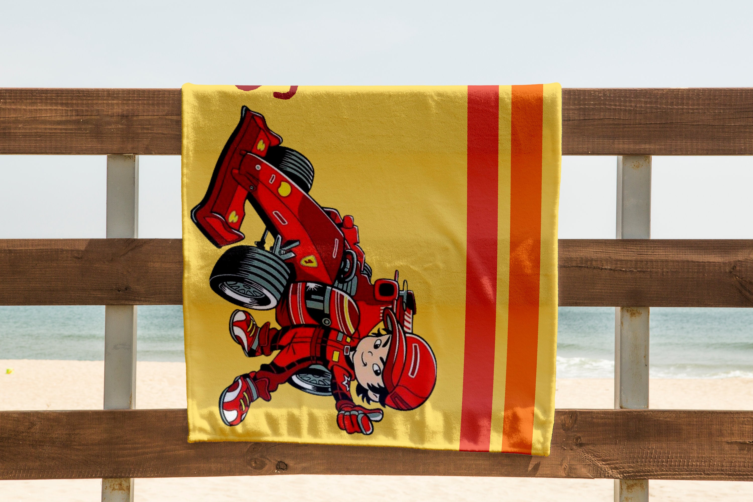 Custom Name Race Car Towel Custom Formula 1 Personalized Beach Kids ...