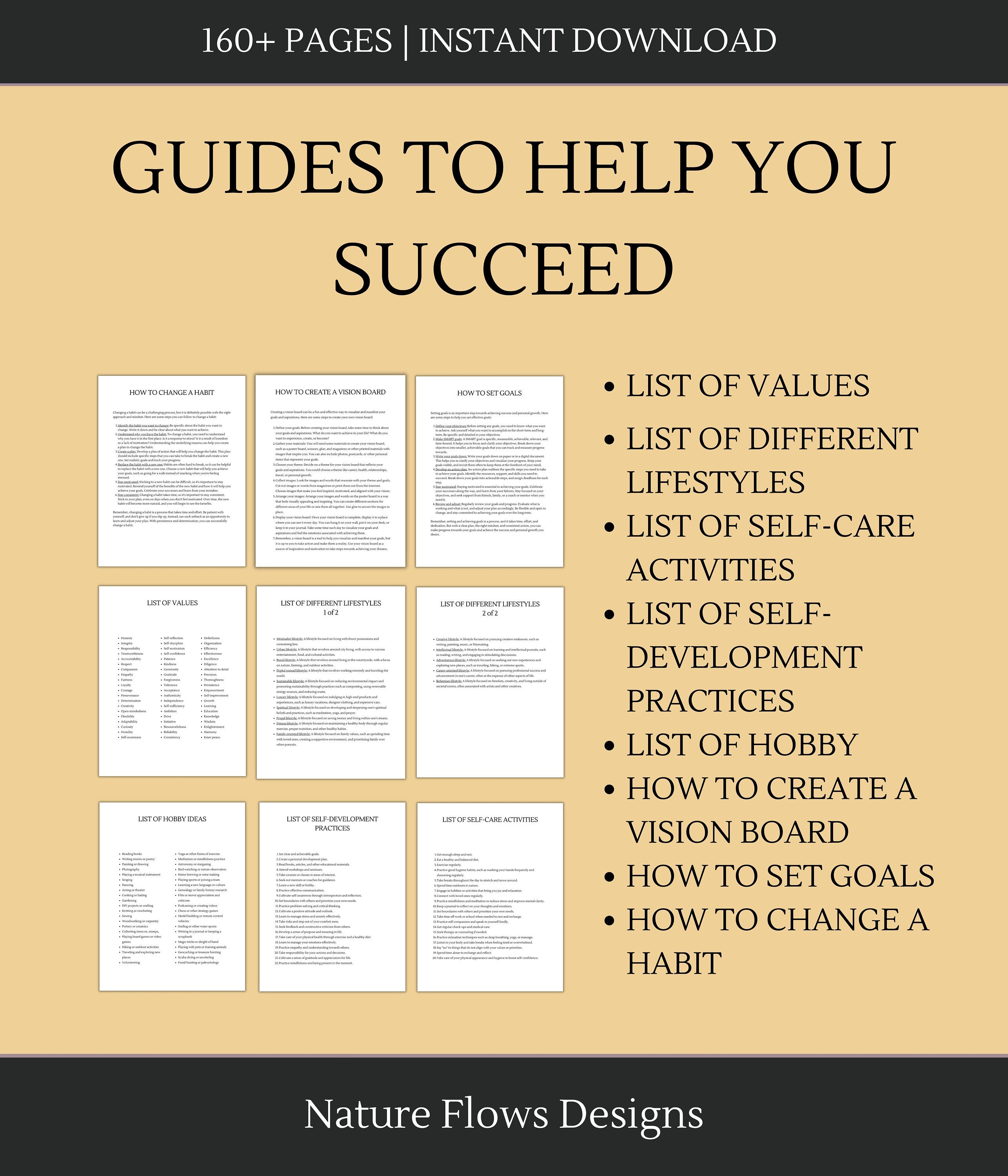 Self-development Printable | Fill in Self-growth | Reflection Guide ...