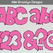 4 Sets Bright Rainbow Hearts Alphabet Letters PNG Bundle, Summer ...
