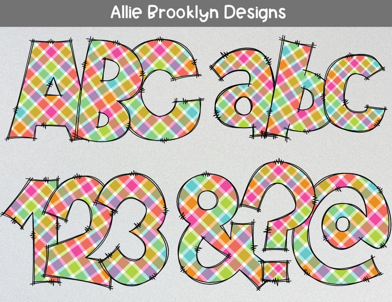 4 Sets Bright Rainbow Hearts Alphabet Letters PNG Bundle, Summer ...