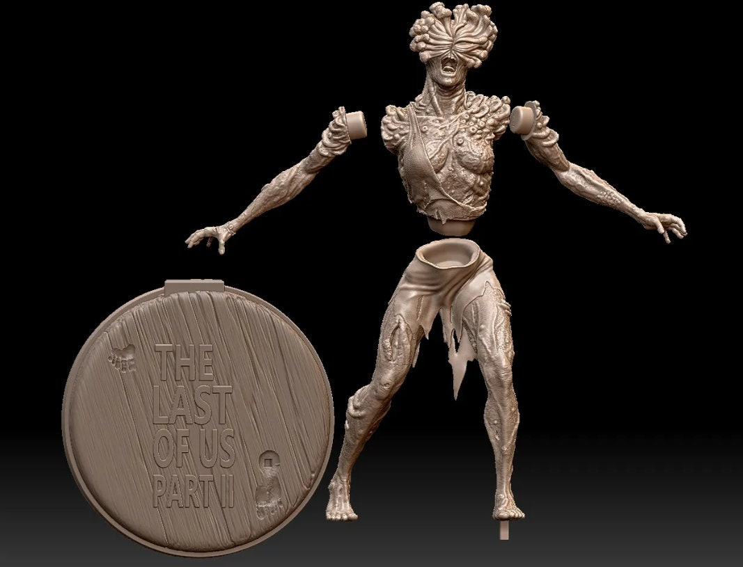 Last of Us Part II Clicker 3D STL File Last of Us 3D Figure - Etsy