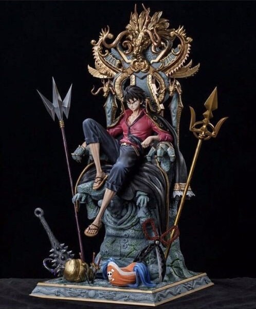 Luffy on Throne Stl King of Pirates Stl One Piece Stl Luffy - Etsy ...