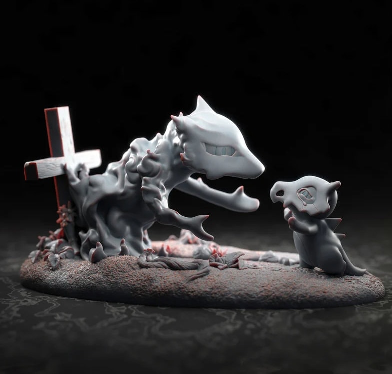 Pokemon Cubone 3D STL File Cubone 3D Figure Cubone Pokemon - Etsy UK