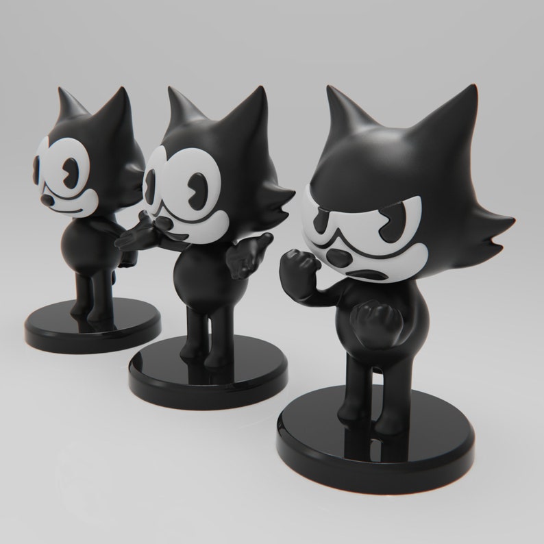 Felix the Cat 3D STL File Felix the Cat 3D Figure Felix the - Etsy Ireland
