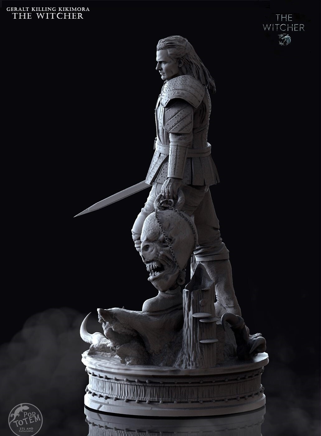 The Witcher 3D STL File Geralt 3D Figure the Witcher Geralt - Etsy ...