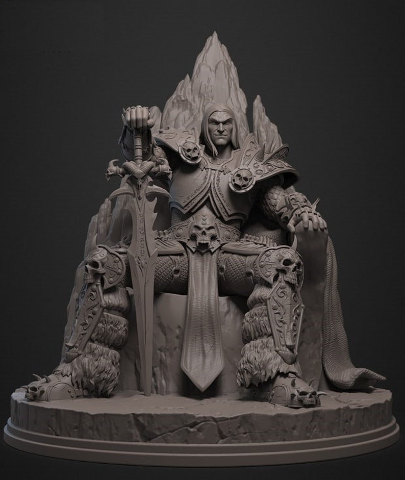 Arthas Menethil 3D STL File Lich King 3D Figure Arthas Print - Etsy UK