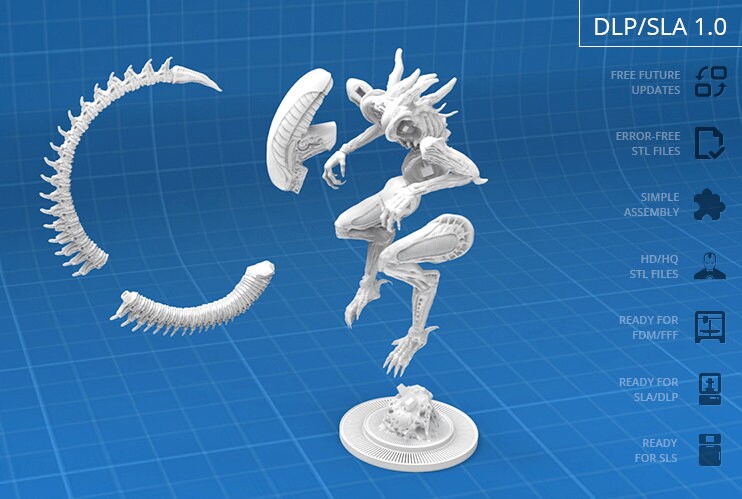 Alien Birth' 3D STL File Alien Birth 3D Figure Alien - Etsy Canada