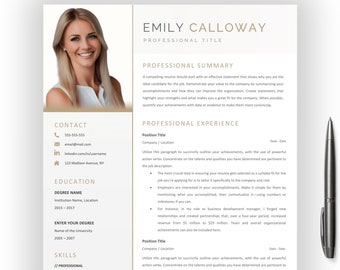 Editable Modern CV TEMPLATE for Microsoft Word Professional Resume ...