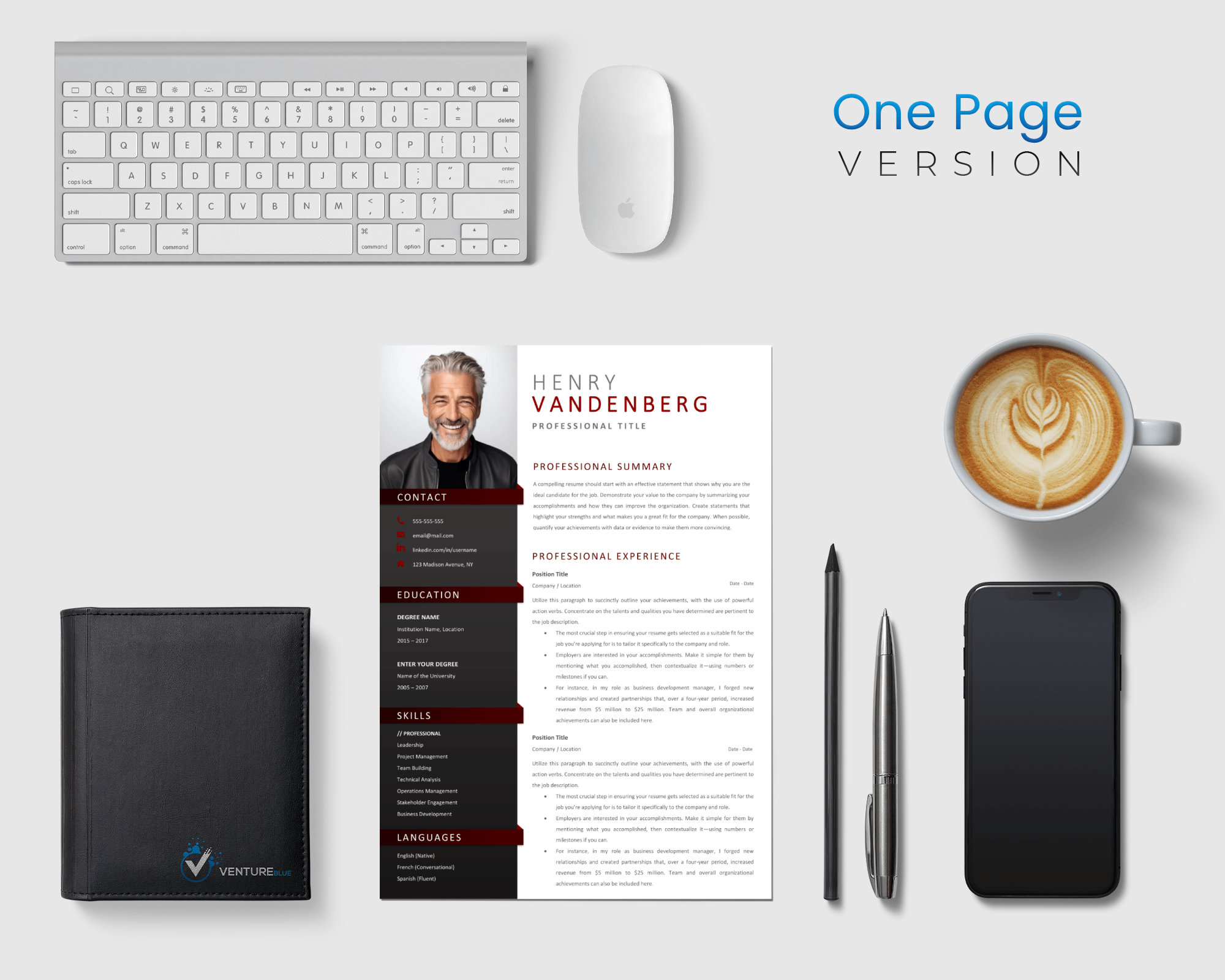 Executive Modern RESUME TEMPLATE for Microsoft Word Modern CV Download ...