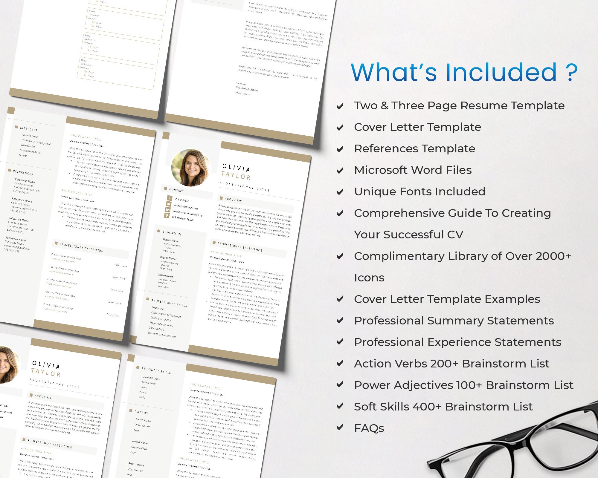 Modern Professional CV EXECUTIVE Resume Template Clean - Etsy