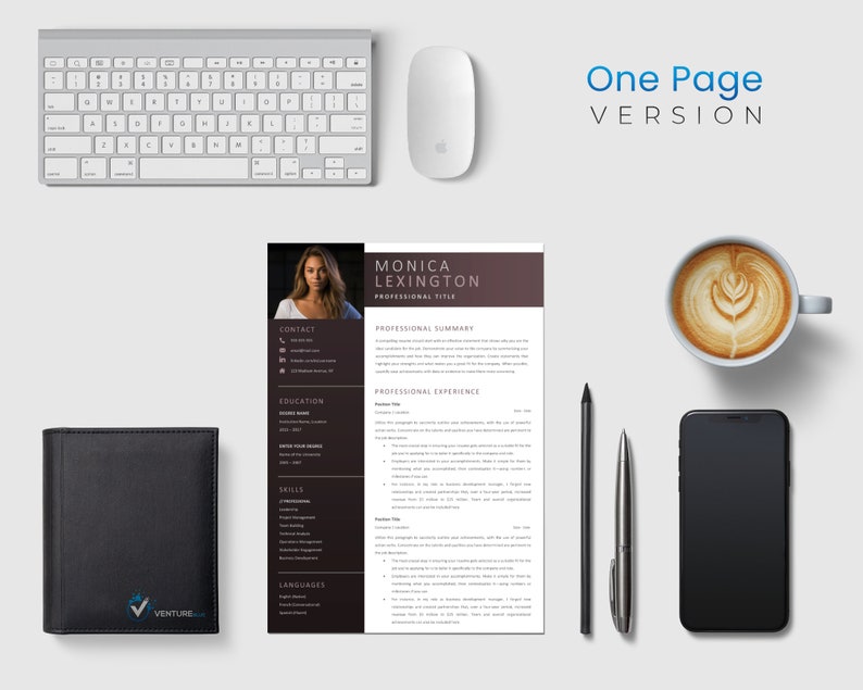 Modern RESUME TEMPLATE for Microsoft Word Professional Editable Cv ...