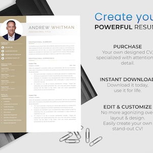 DIGITAL Clean Microsoft Word Resume TEMPLATE With Cover Letter and ...
