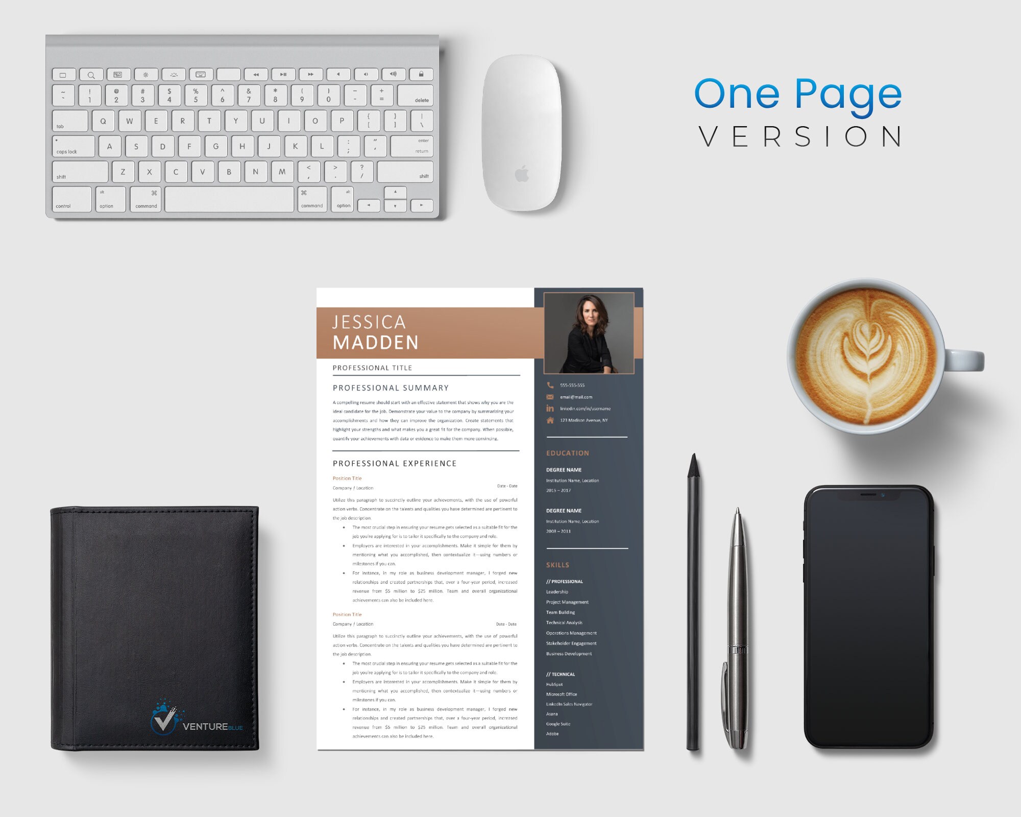 Customizable Professional CV Executive Resume Template - Clean ...