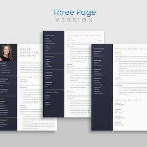 Editable Modern CV TEMPLATE for Microsoft Word Professional Resume ...