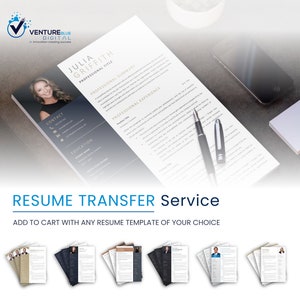 Modern RESUME FORMATTING Service for Ms Word DIGITAL Download Editable ...