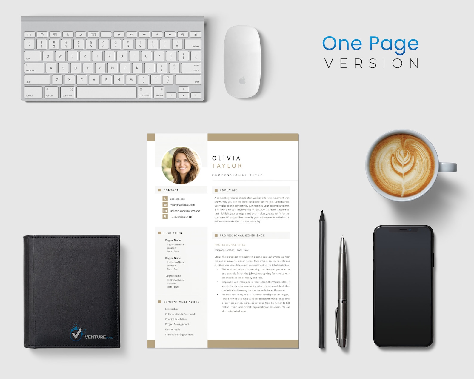 Modern Professional CV EXECUTIVE Resume Template Clean - Etsy