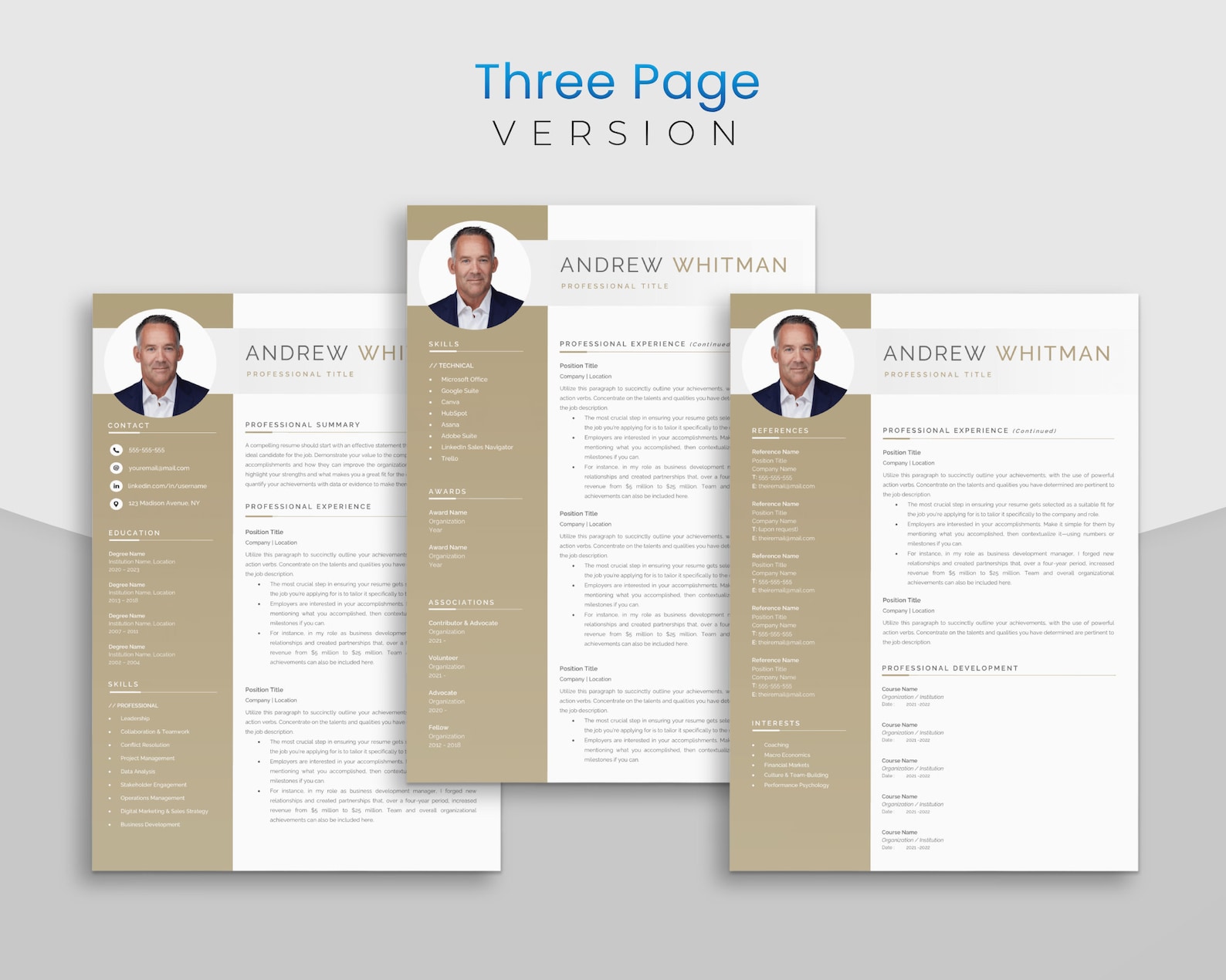 DIGITAL Clean Microsoft Word Resume TEMPLATE With Cover Letter and ...