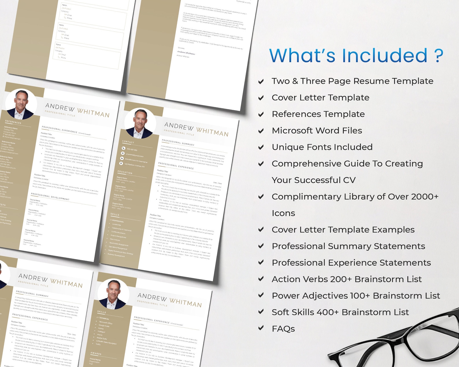 DIGITAL Clean Microsoft Word Resume TEMPLATE With Cover Letter and ...
