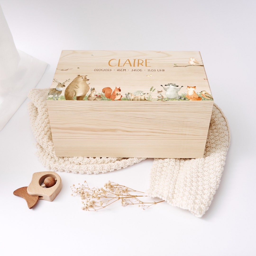 Baby Memory Box Personalized, Baby 1st Birth Gift, Baby Memory Box With ...