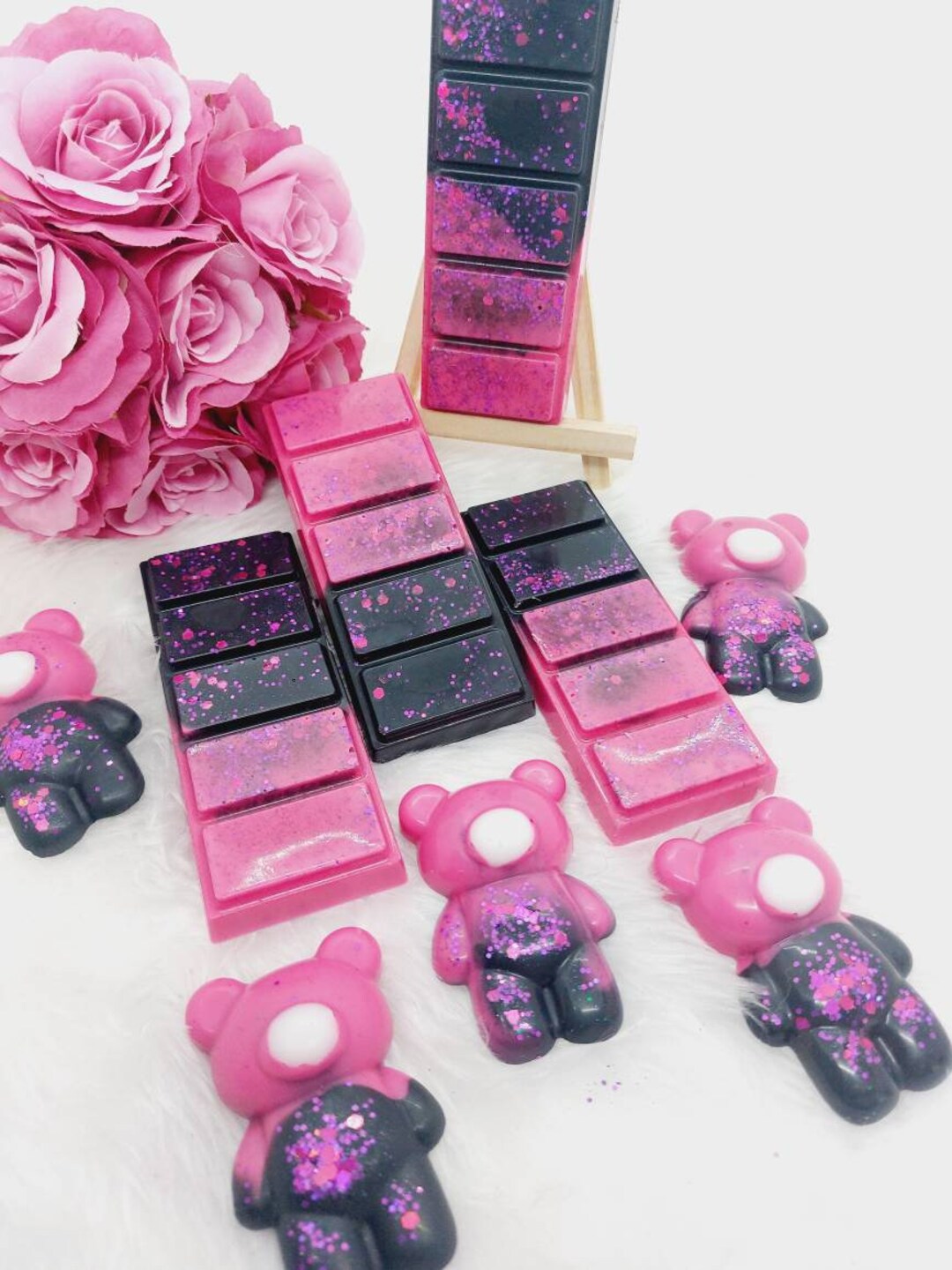 Vanilla & Black Raspberry Snap Bars - Etsy