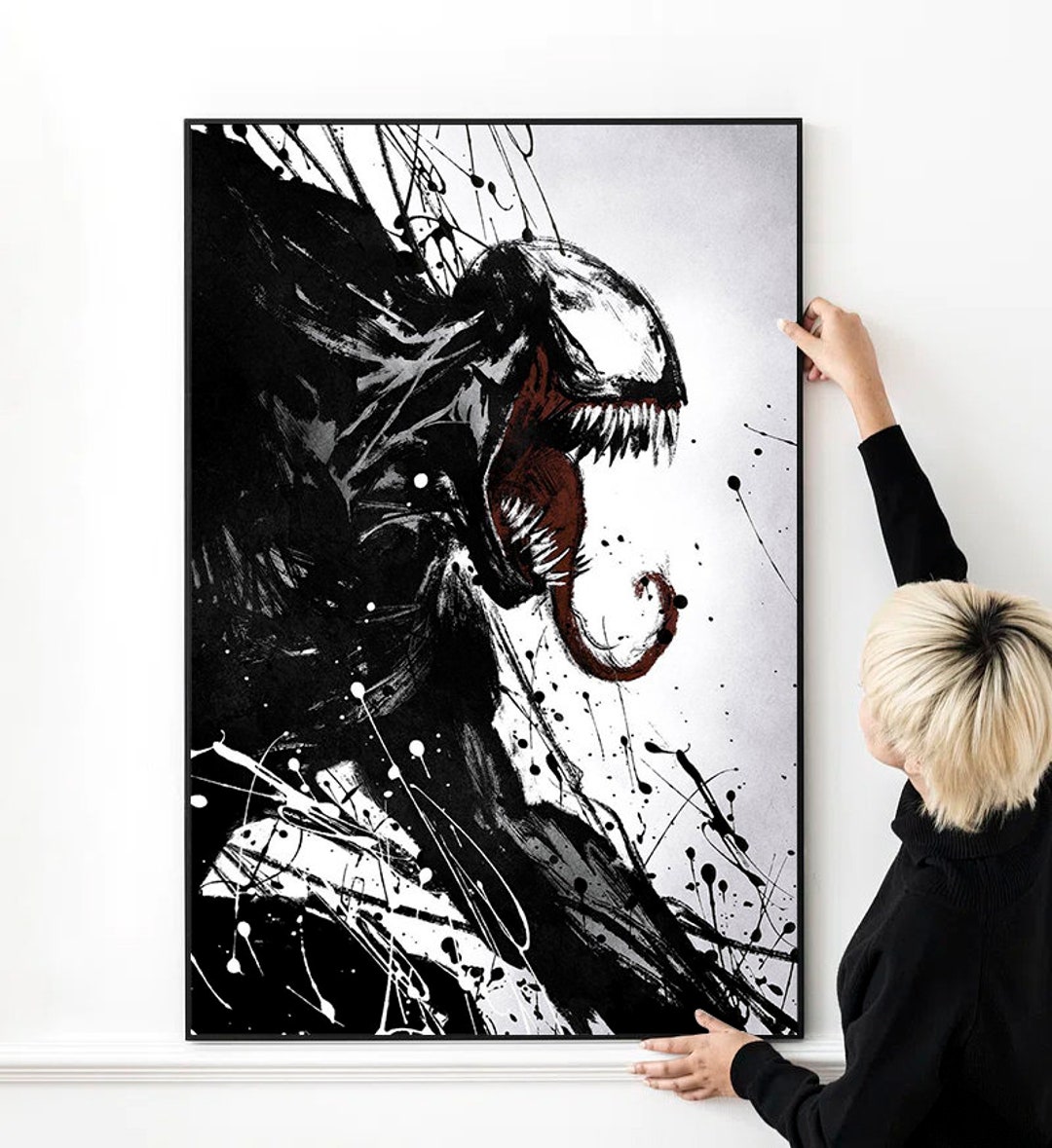 Venom Movie Poster High Quality Print Photo Wall Art Canvas Cloth Multi ...