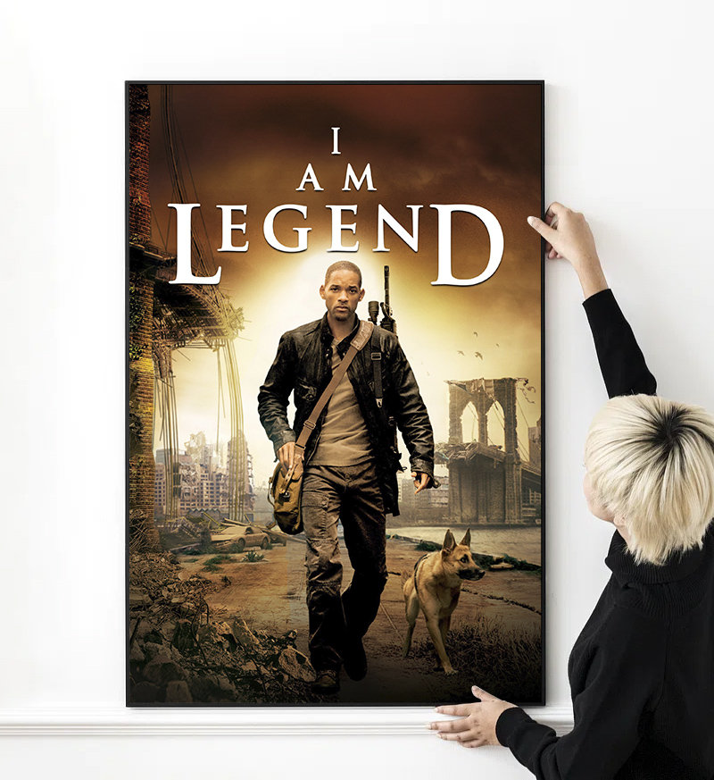 I Am Legend Movie Poster High Quality Print Photo Wall Art Canvas Cloth ...
