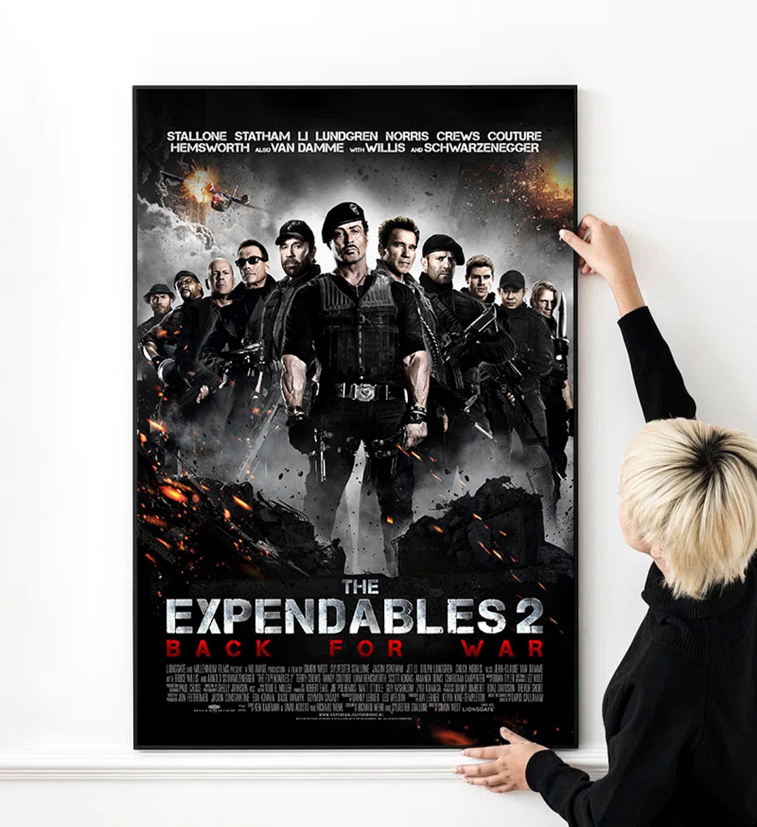 The Expendables Back for War 2012 Stallone Statham LI Lundgren Norris ...