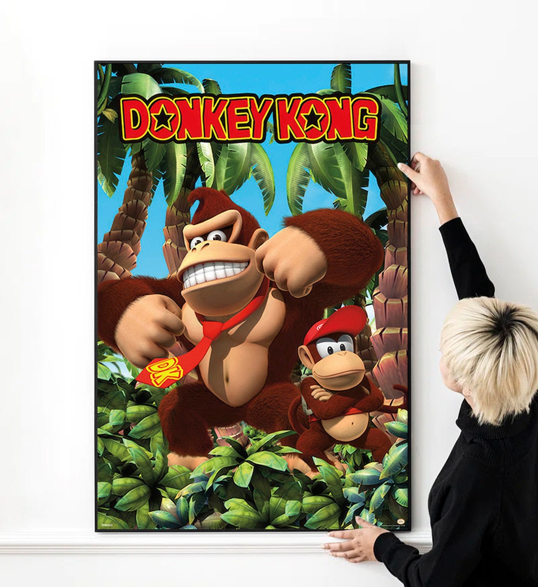 Nintendo Donkey Kong Jungle 24x36 New Video Game Poster High Quality ...