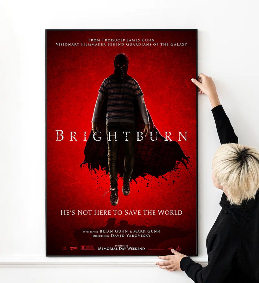 Brightburn Horror Movie Poster He's Not Here to Save the - Etsy