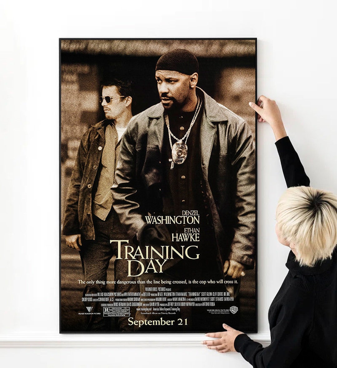 Training Day Movie Poster High Quality Print Photo Wall Art Canvas ...