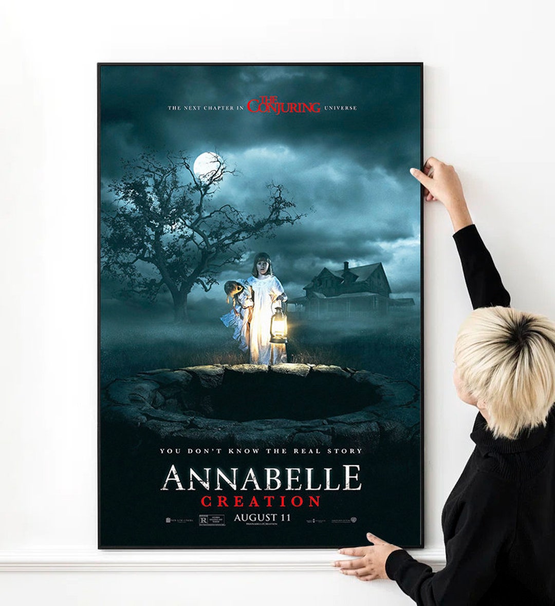 Annabelle Creation You Don't Know the Real Story Horror Movie Poster ...