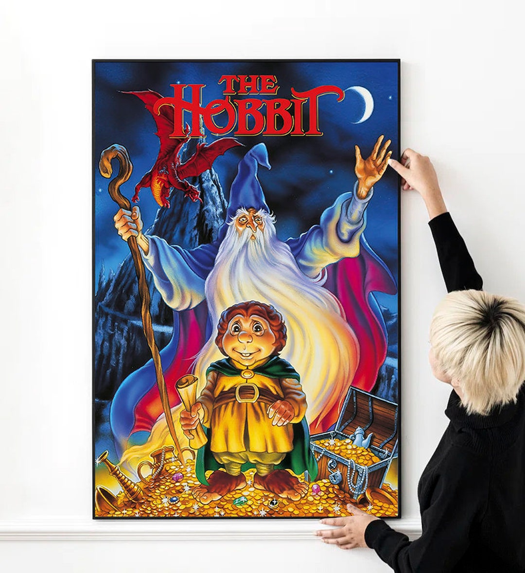 The Hobbit - Lord of the Rings Animated 1977 Movie Poster High Quality ...