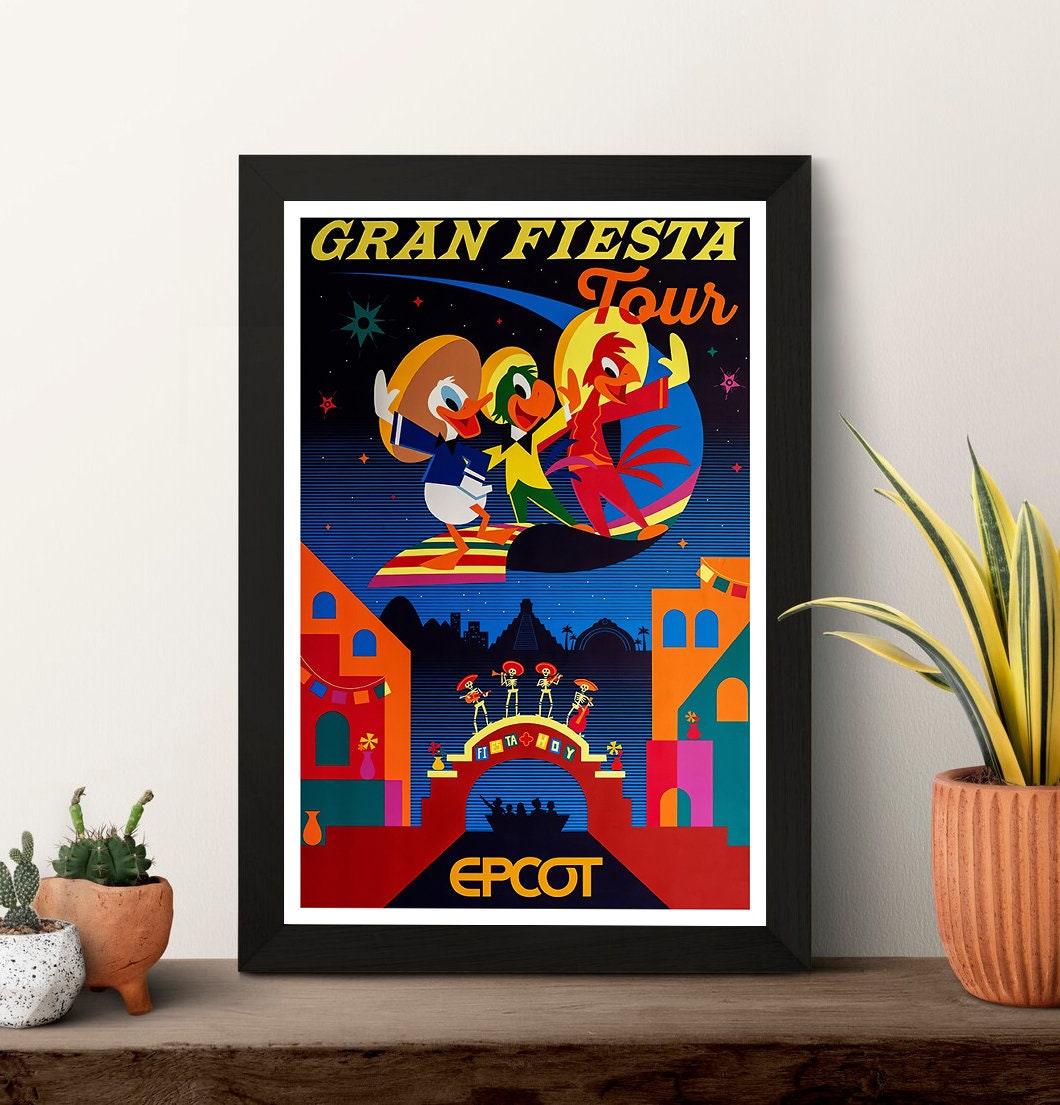 Disney Epcot Center Attraction Gran Fiesta Tour Poster High Quality ...