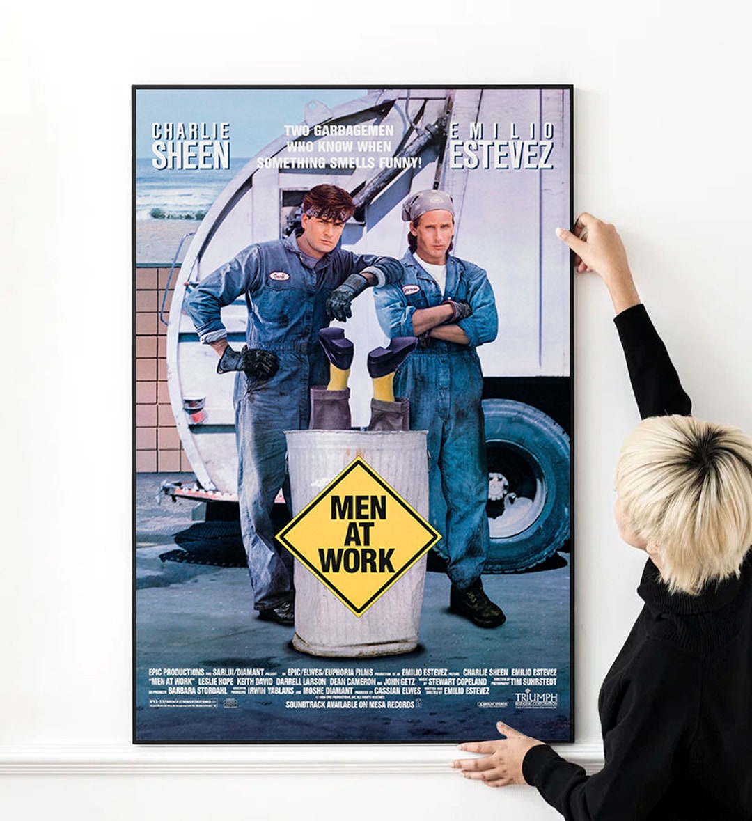 Men at Work (1990) Movie Poster High Quality Print Photo Wall Art Canvas Cloth Multi Size - Etsy