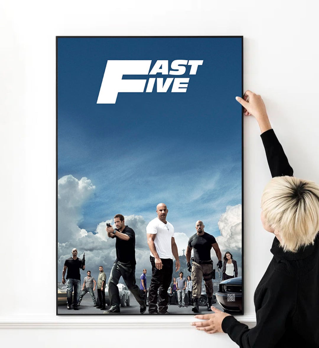 Fast Five Movie Poster High Quality Print Photo Wall Art Canvas Cloth ...