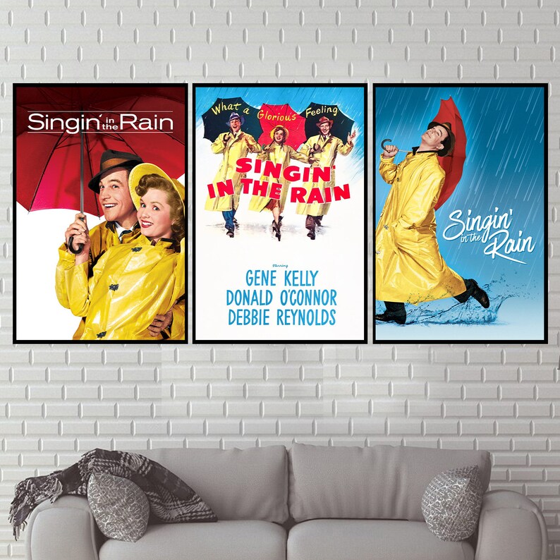 Singin' in the Rain Movie Poster High Quality Print Photo - Etsy