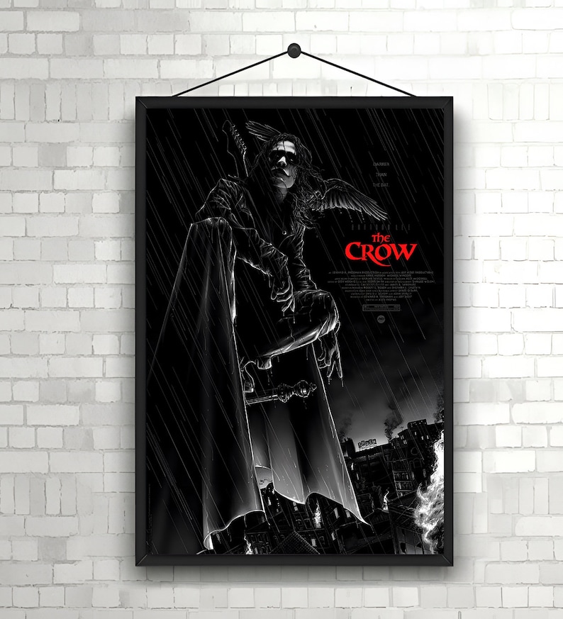 The Crow Movie Poster High Quality Print Photo Wall Art Canvas Cloth ...