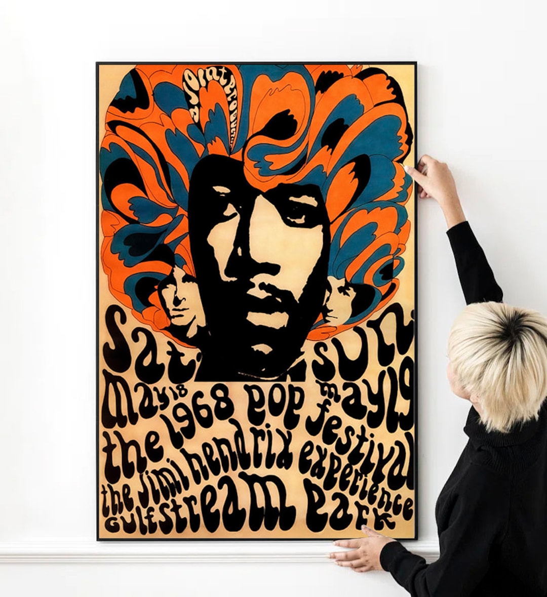 Jimmy Hendrix Concert Poster Gulfstream Park Rock Music High Quality ...
