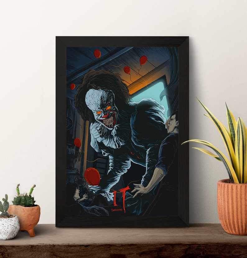 It (2017) Movie Poster Pennywise Poster High Quality Print Photo Wall ...