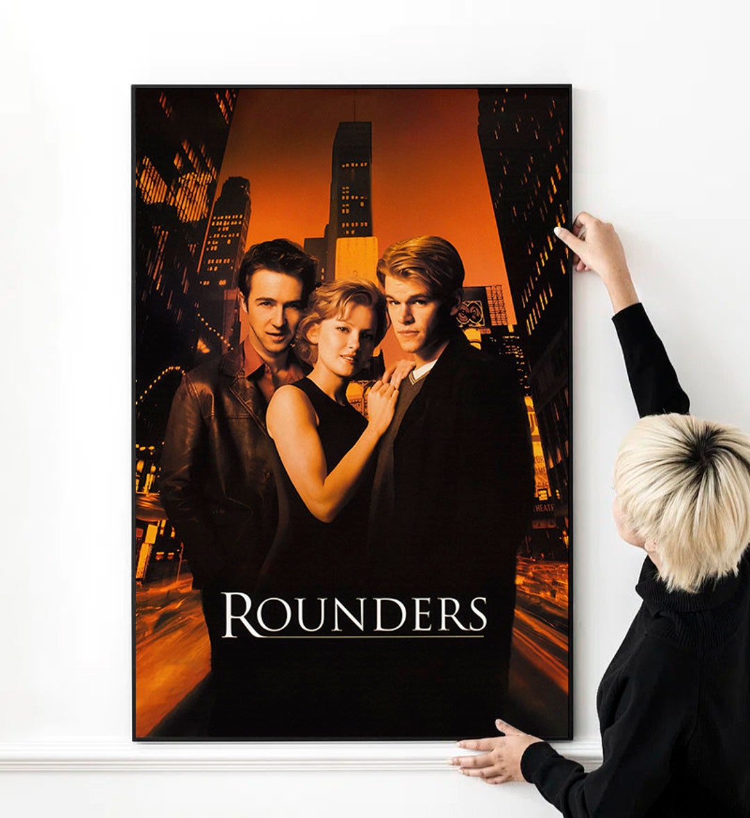 Rounders Movie Poster High Quality Print Photo Wall Art Canvas Cloth ...