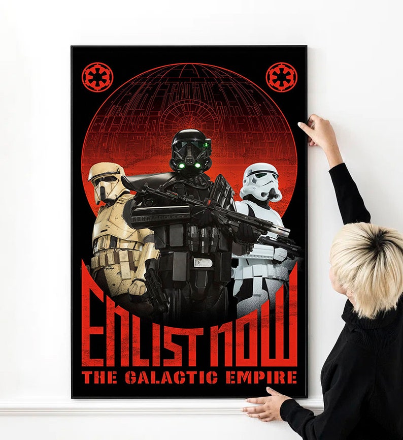 Star Wars Empire Propaganda Enlist Now the Galactic Empire Artwork ...
