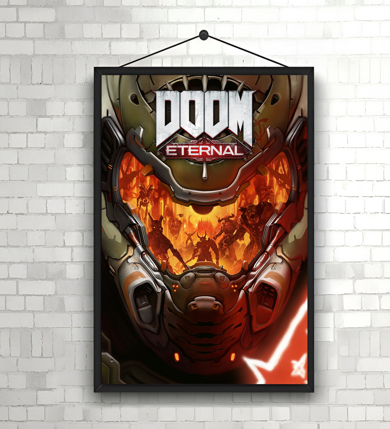 Doom Eternal Video Game Poster High Quality Print Photo Wall Art Canvas ...