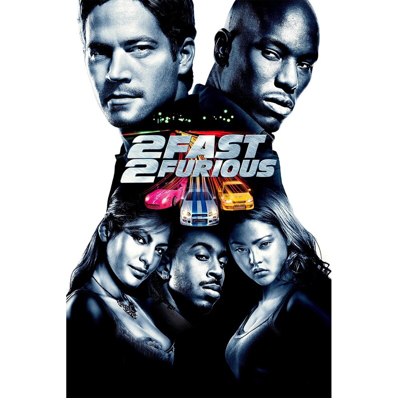 2 Fast 2 Furious Movie Poster High Quality Print Photo Wall - Etsy