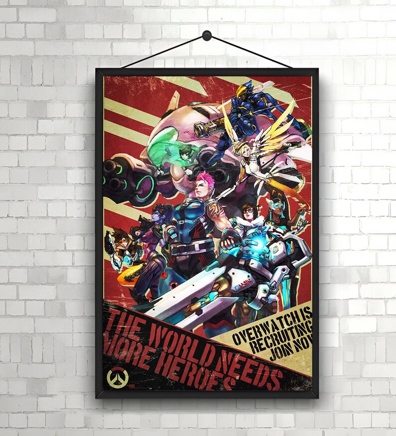 Overwatch Video Game Propaganda Poster the World Needs More - Etsy