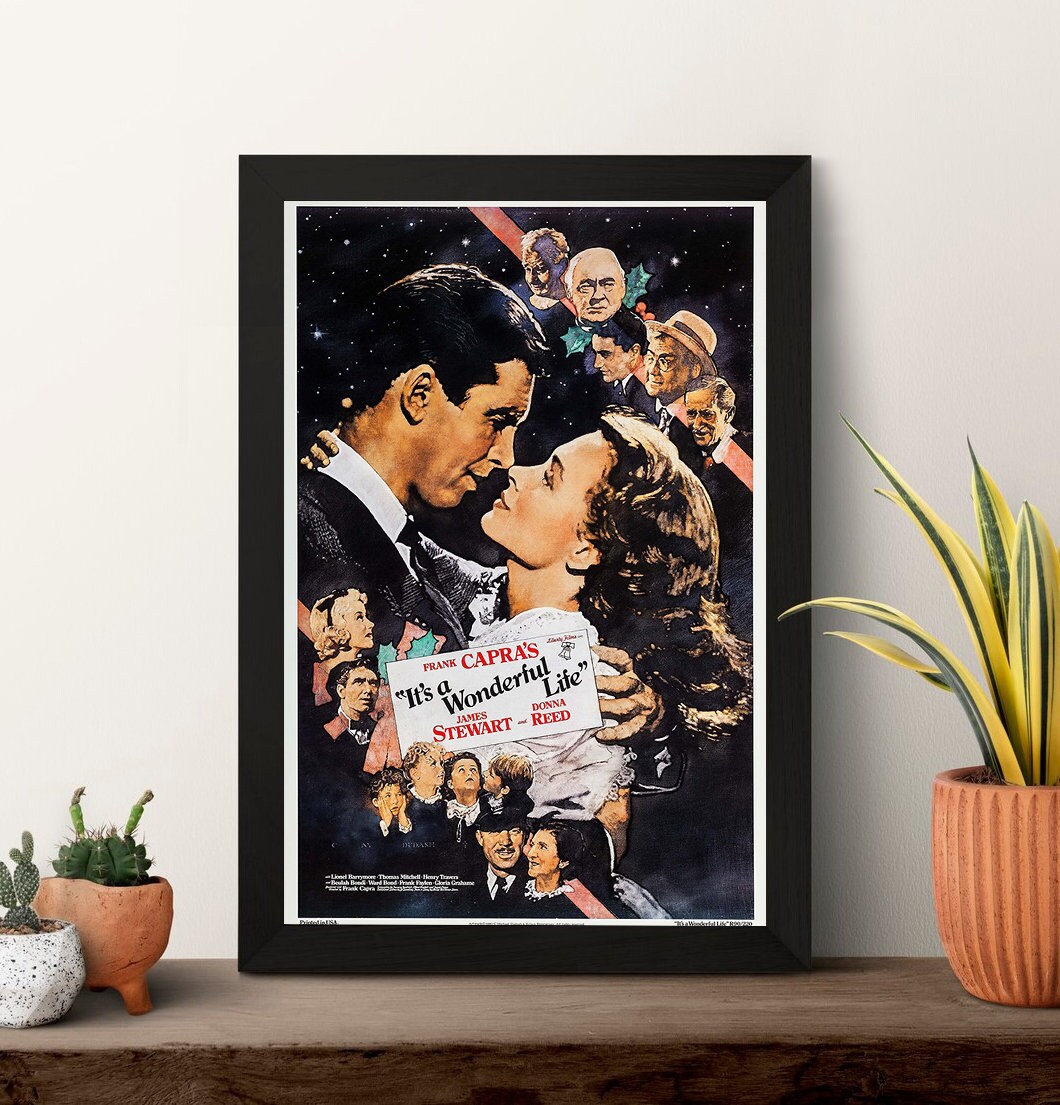 Its A Wonderful Life Movie Poster High Quality Print Photo Wall Art Its ...