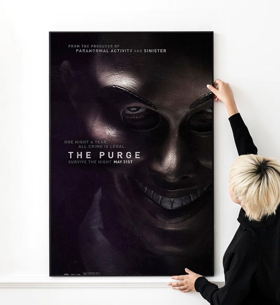 The Purge Movie Poster High Quality Print Photo Wall Art Canvas Cloth ...